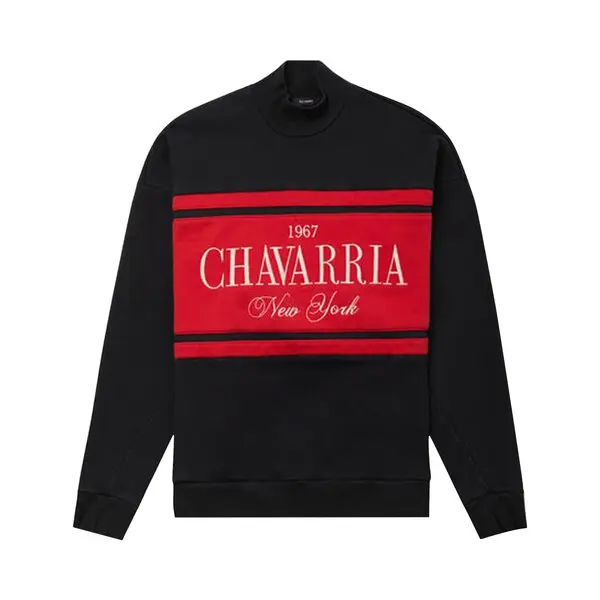 WILLY CHAVARRIA Crewneck Sweater With Striped Detail