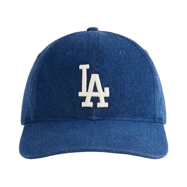 Kith X 47 Los Angeles Dodgers Denim Franchise Baseball Cap - Blue