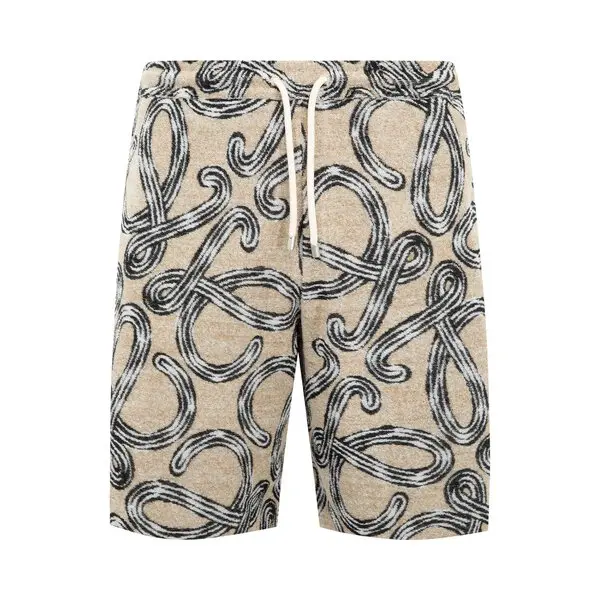 Loewe Printed Shorts - Tan