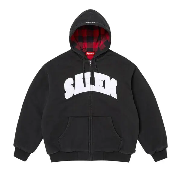Supreme X Salem Zip Up Hooded Sweatshirt