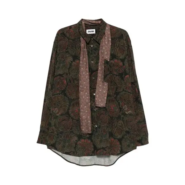 MAGLIANO Long-sleeve Paisley Print Shirt With Tie Detail