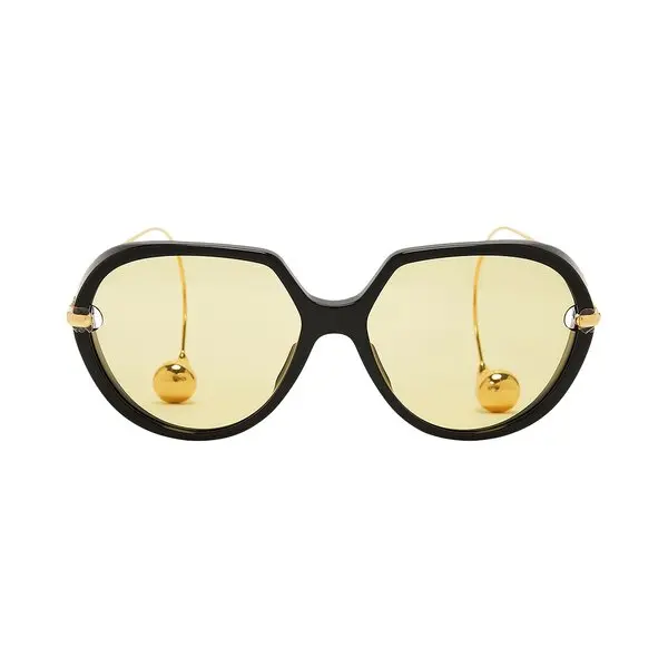Bottega Veneta Drop Squared Sunglasses - Black