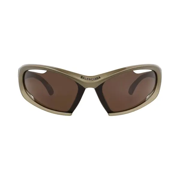 Balenciaga Shield-frame Bio Injection Sunglasses - Green