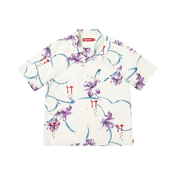 Supreme Aoi Lilies Short-sleeve Shirt - White