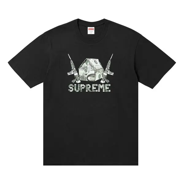 Supreme Graphic Print T-shirt - Black