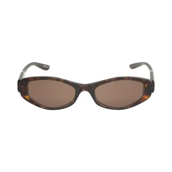 Balenciaga Nova Oval Sunglasses - Brown