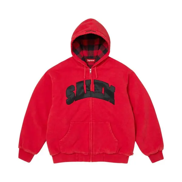 Supreme X Salem Zip Up Hooded Sweatshirt