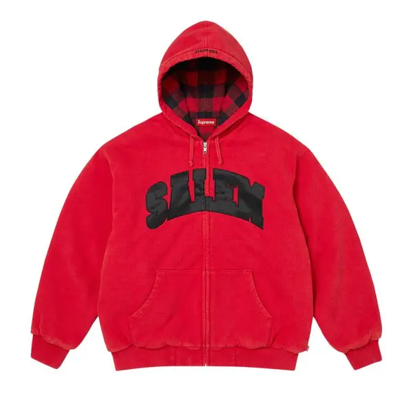 Supreme X Salem Zip Up Hooded Sweatshirt
