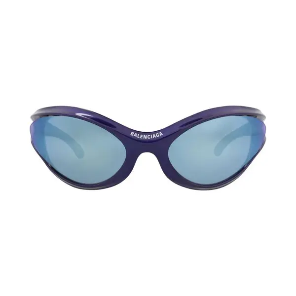Balenciaga Shield-frame Sunglasses - Blue