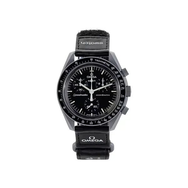 SWATCH X Omega Bioceramic Moonswatch Mission To The Moon Watch - Black