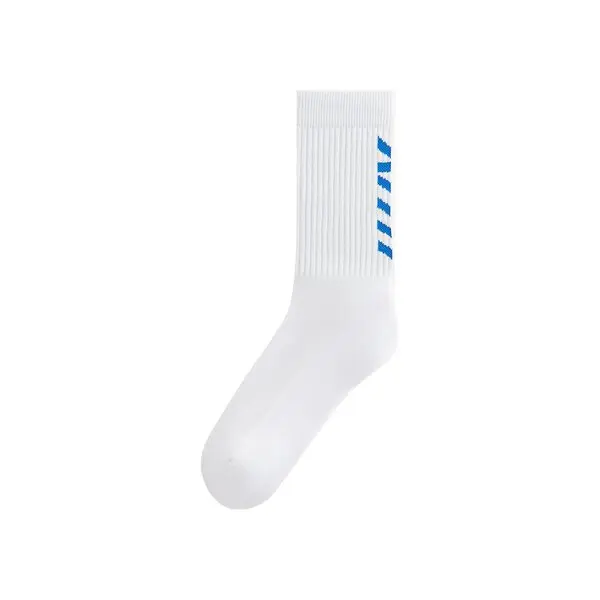 Kith Fast Logo Cotton Crew Socks - White