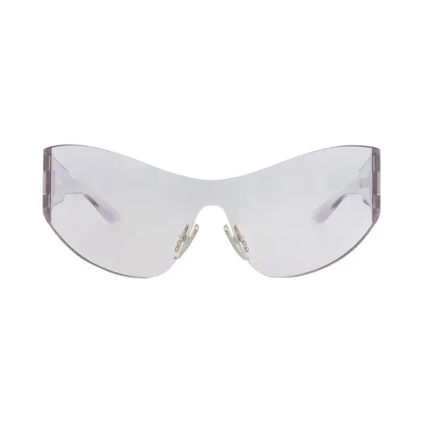 Balenciaga Shield-frame Nylon Sunglasses - Grey