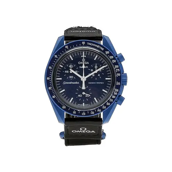 SWATCH X Omega Bioceramic Moonswatch "mission To Neptune - Black