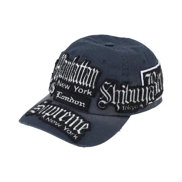 Supreme City Patches 6-panel Cap - Blue