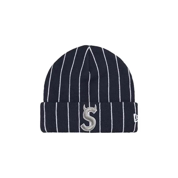 Supreme New Era Devil S Logo Beanie - Black