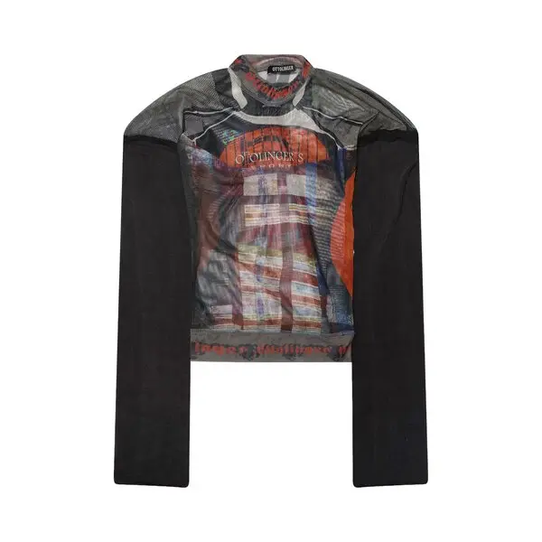 Ottolinger Racing Plaid Mesh Long Sleeve