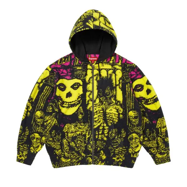 Supreme X The Misfits Zip Up Hooded Sweater - Multicolor