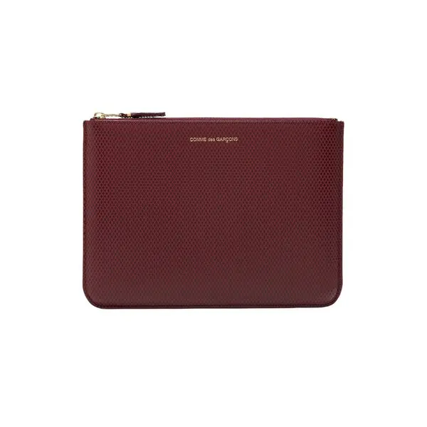 Comme Des Garçons Luxury Pouch Wallet 'burgundy - Red