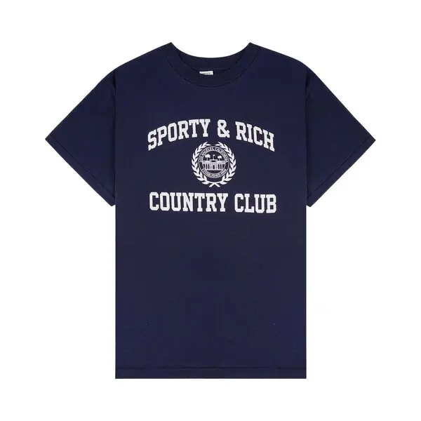 SPORTY & RICH Varsity Crest Essential Tee