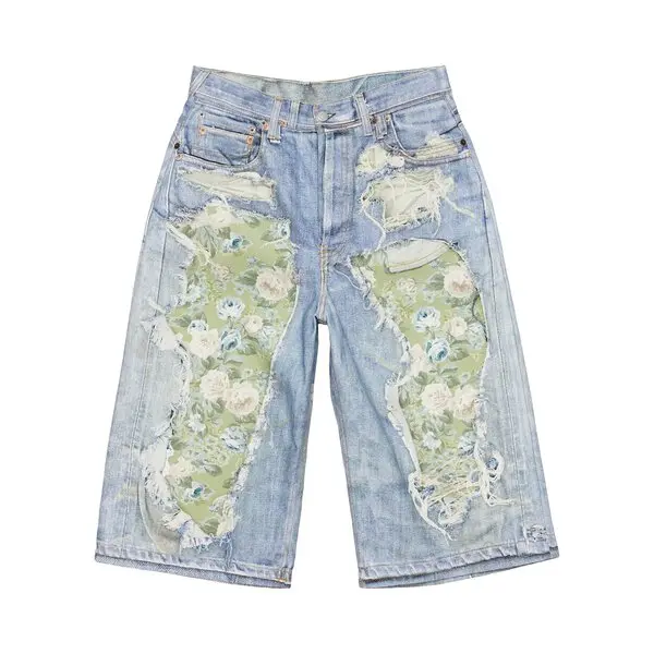 Acne Studios Trompe L'oeil Denim Shorts