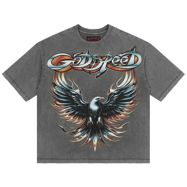 GODSPEED Eagle Graphic T-shirt - Grey