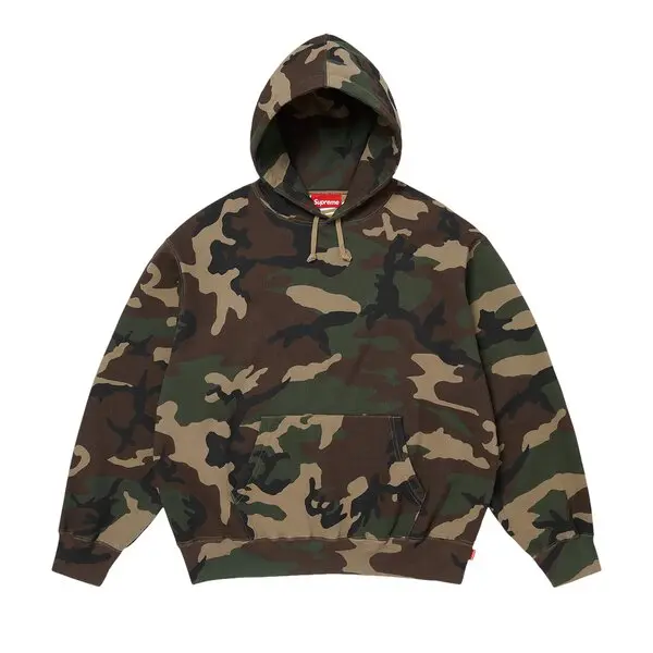 Supreme Satin Appliqué Hooded Sweatshirt - Green