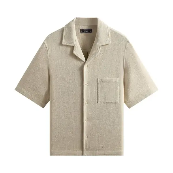 Kith Soft Woven Cropped Beckham Shirt - Tan