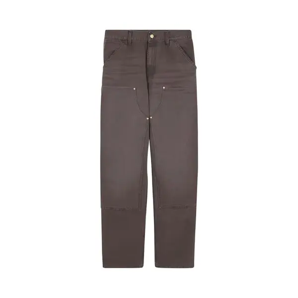 Carhartt Work In Progress Double Knee Pants In Stone Canvas