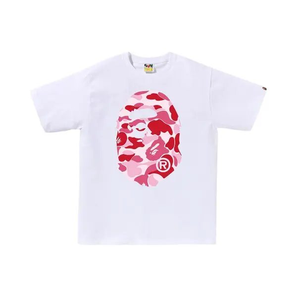 A BATHING APE Abc Camo Big Ape Head T-shirt - White
