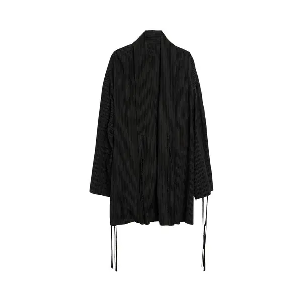 YOHJI YAMAMOTO POUR HOMME Thin Stripe Jacket - Black