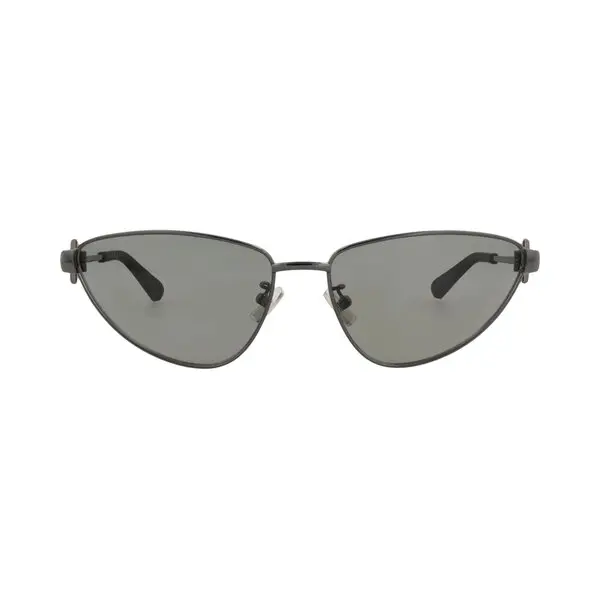 Bottega Veneta Cat Eye-frame Metal Sunglasses - Silver