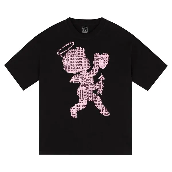 RASSVET Cupid Graphic T-shirt - Black