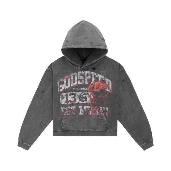 GODSPEED Seeing Double Hoodie Wash - Grey