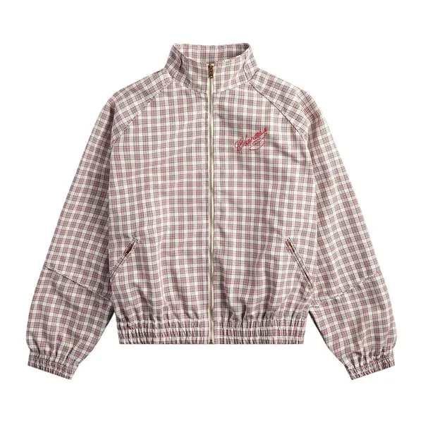 WILLY CHAVARRIA Ruff Rider Track Jacket Plaid - Red
