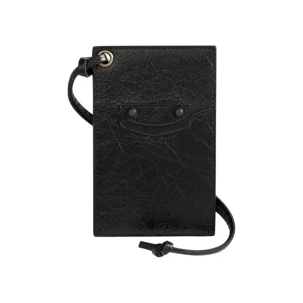 Balenciaga Le City Card Holder Keyring - Black