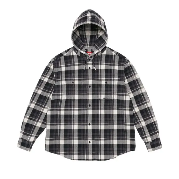Supreme Hooded Flannel Shirt