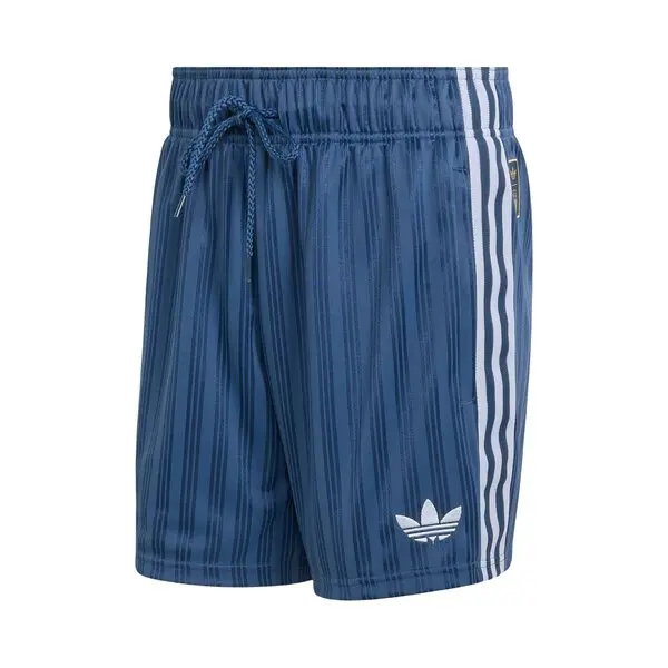 Adidas Italy Originals Striped Shorts - Blue