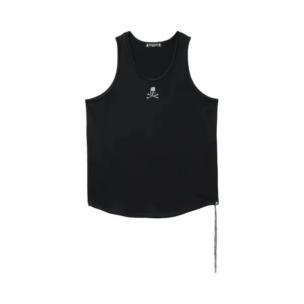MASTERMIND WORLD Glass Beaded Loopwheel Tank Top