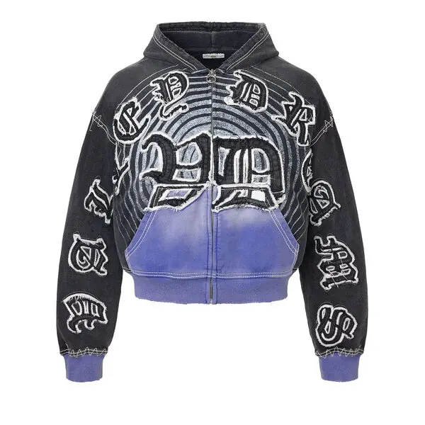 VALE FOREVER Hypnotiq Zip-up Hoodie - Black