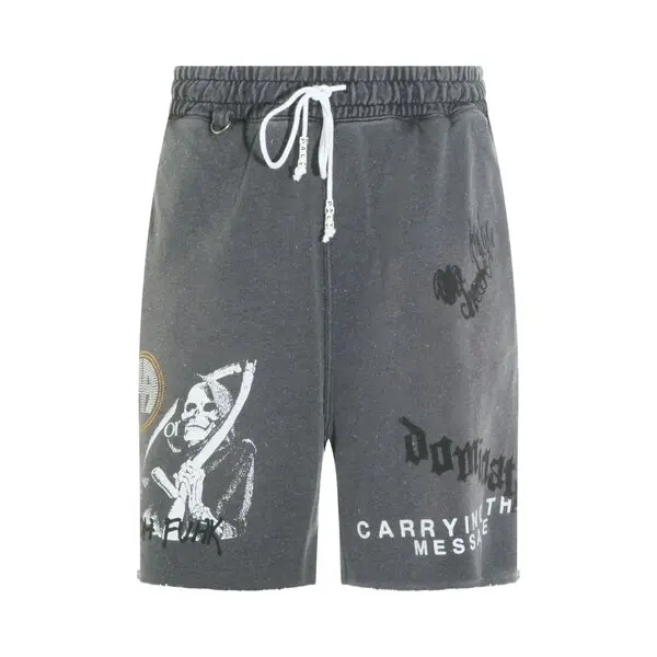PALY HOLLYWOOD Vintage Graphic Sweatshorts
