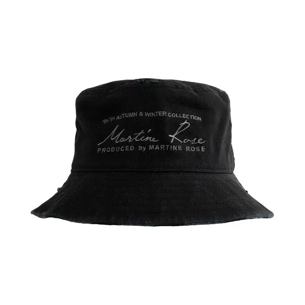 Martine Rose Signature Bucket Hat - Black
