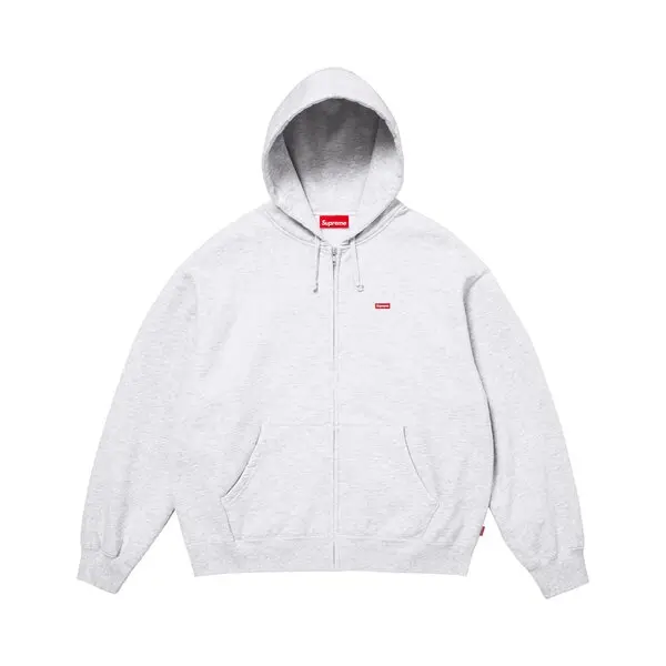 Supreme Small Box Zip Up Hooded Sweatshirt - Grey