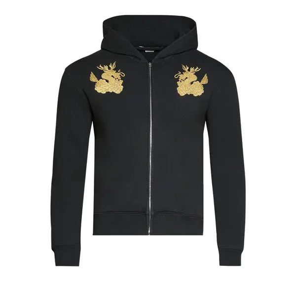 Acne Studios Embroidered Zip-up Hoodie