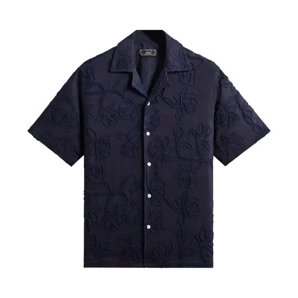 Kith Corded Floral Thompson Camp Collar Shirt - Black