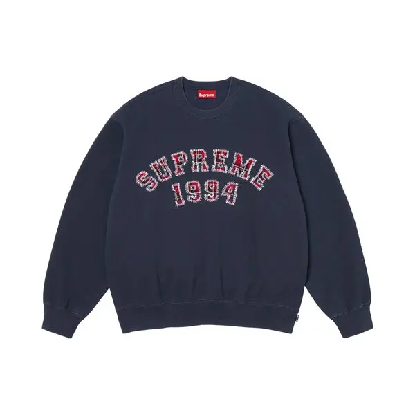 Supreme Plaid Arc Crewneck