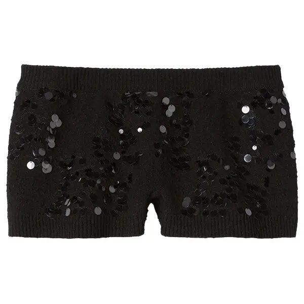 Gucci Allover Sequin Shorts - Black