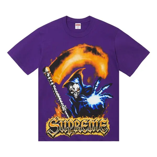 Supreme Grim Reaper Graphic T-shirt - Purple