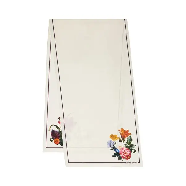 MAISON MARGIELA Floral Scarf 'light Small Bouquet - Multicolor