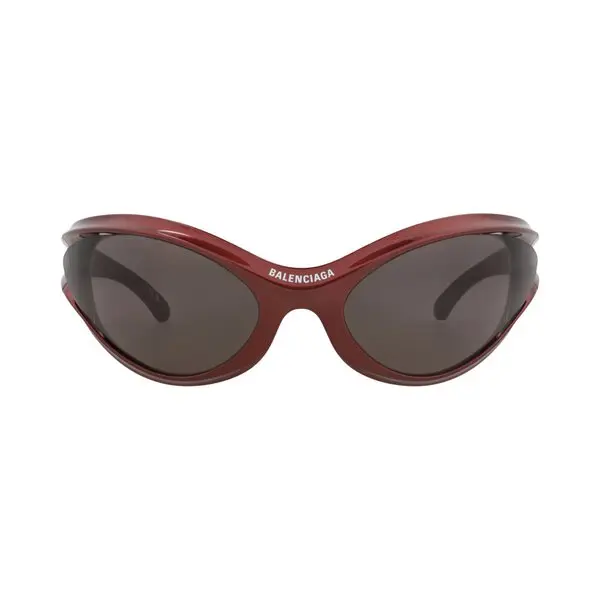 Balenciaga Shield-frame Bio Injection Sunglasses - Red