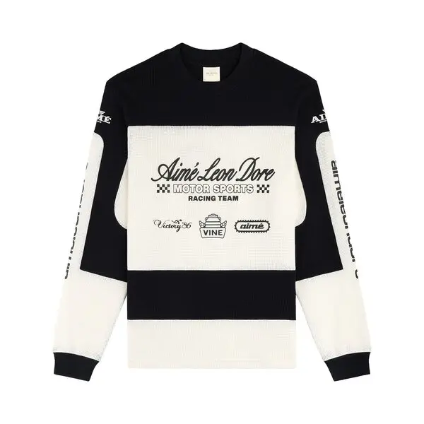 Aimé Leon Dore Long-sleeve Mesh Enduro Tee - Black